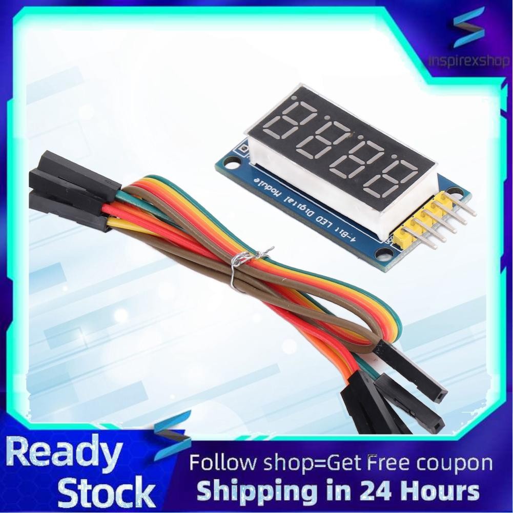 Inspirexshop Module LED Module M2 vít lỗ vít 74HC595 Ổ đĩa Dynamic Quét 4 chữ số Digital dễ cài ...