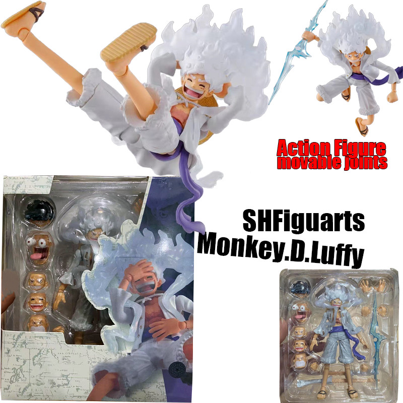 Shf One Piece Nika Luffy Nhân Vật Hành Động Di Chuyển Khớp Gear 5 Monkey.D.Luffy Sun God Nika ...