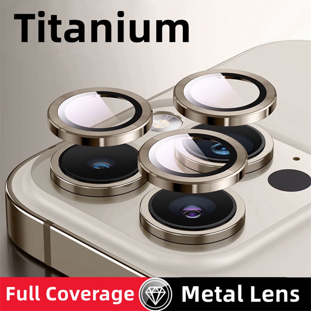 Khung Bảo Vệ camera Bằng Titan Tự Nhiên Mặt Kính Cường Lực Cho iphone ...
