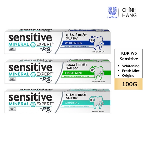 Kem Đánh Răng PS Sensitive Mineral Expert Giảm Ê Buốt Fresh Mint ...