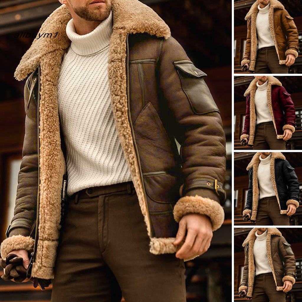 Alm-male Áo Khoác Mùa Đông polyester Cổ Bẻ Bẻ Có Túi Và Khóa Kéo Cho ...