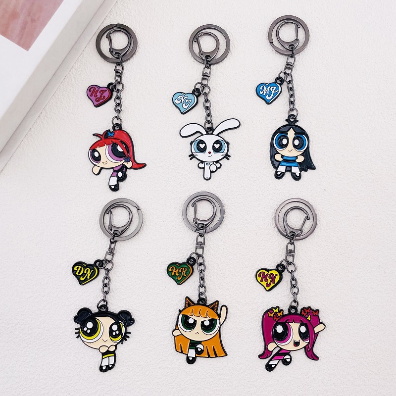 Móc Khóa Kim Loại kpop idol nwjns Bunnyies the powerpuff girls X nj ...