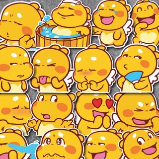 50 Sticker Qoobee chống nước sticker dán laptop, điện thoại, đàn guitar ...