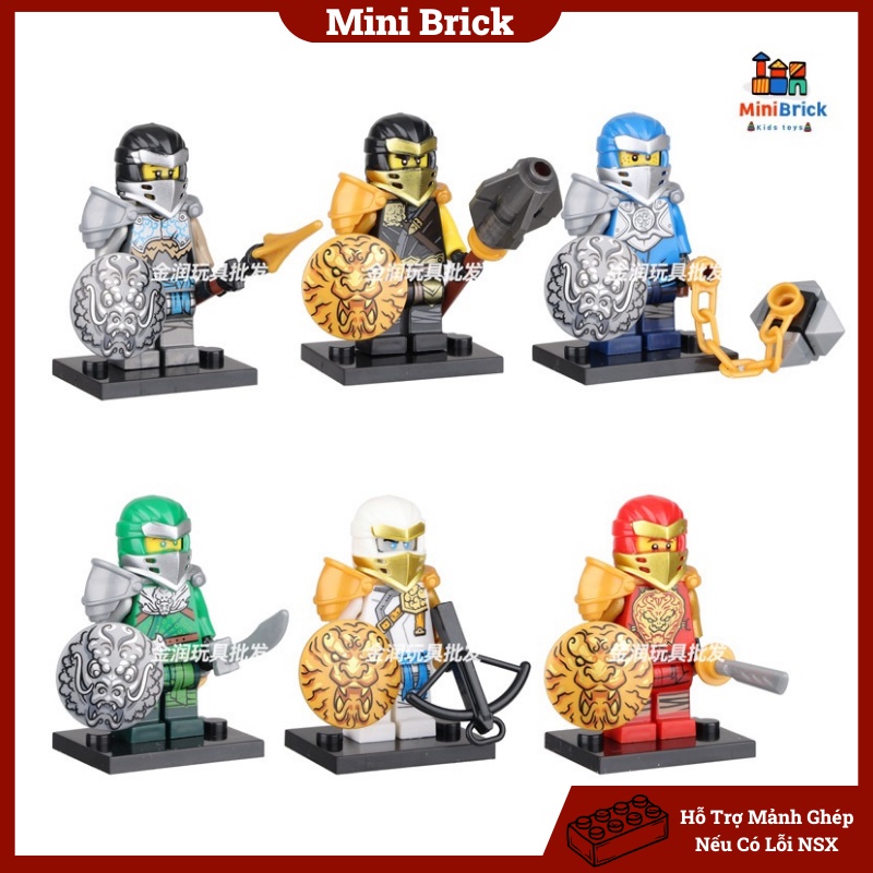 Ninja Go Mô hình lắp ráp Minifigures anime manga ninja Kai Jayce Cole ...