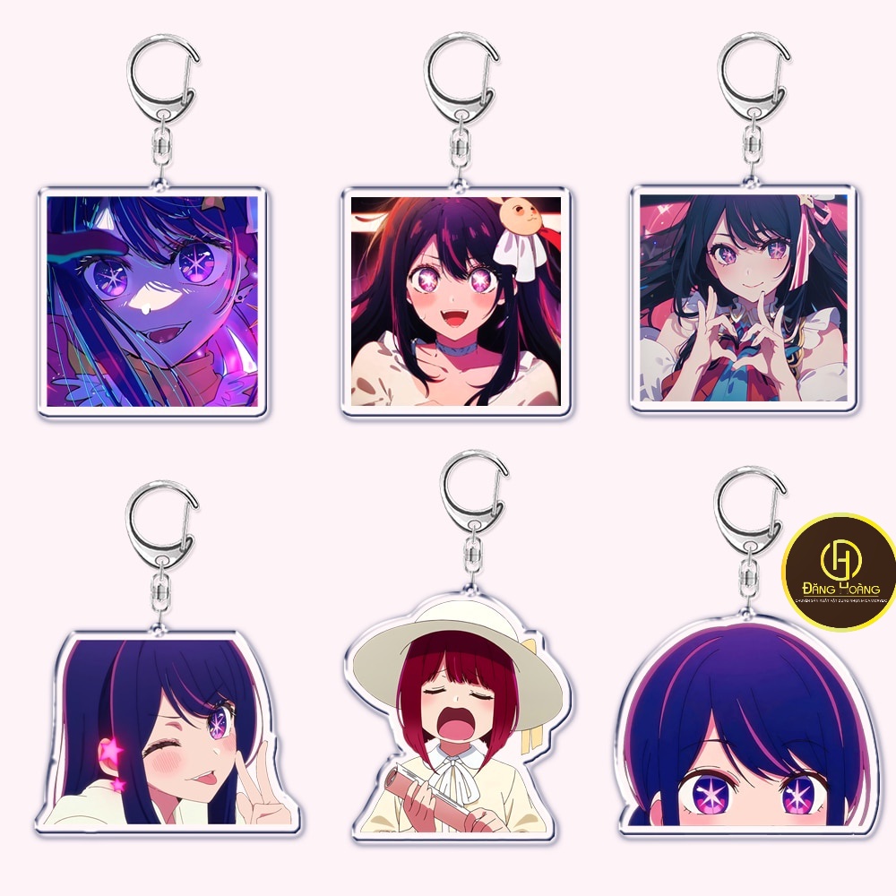 Móc khoá Trending Anime Oshi No Ko Keychain for Accessories Bag Kawaii ...