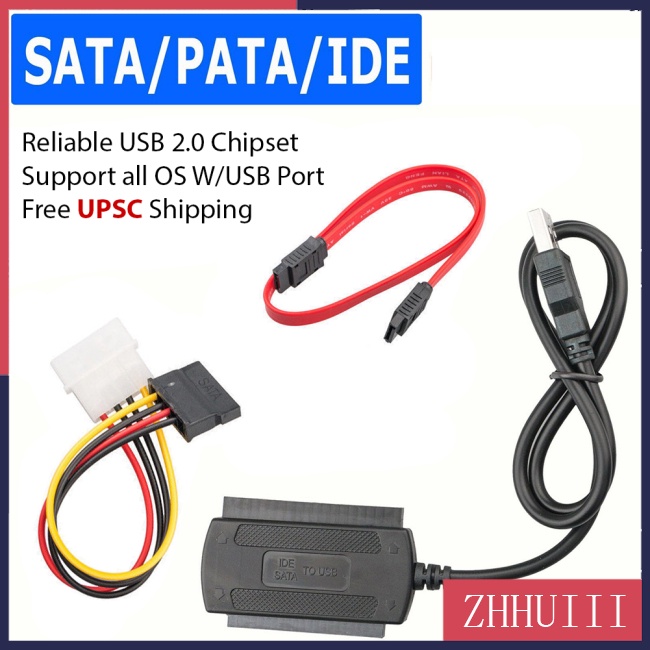 Jt Cáp Chuyển Đổi sata / pata / ide Sang usb 2.0 Cho Ổ Cứng 2.5 "3.5 ...