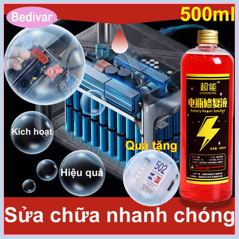 Bedivar Dung Dịch Sửa Chữa - Phục Hồi Tuổi Thọ Của Pin dùng cho xe máy ...