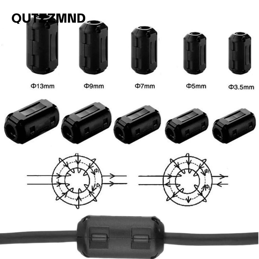 Kẹp hạt Ferrite lõi vòng QUTZZMND, Loại chụp cuộn dây chống nhiễu EMI ...