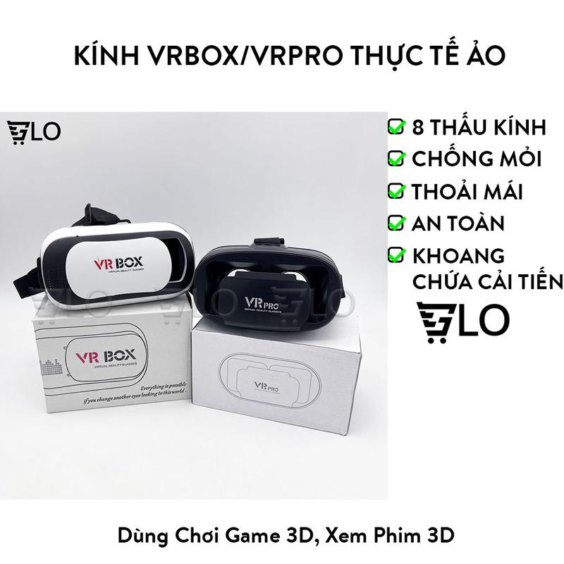Kính Thực Tế Ảo VRPRO/VR BOX Phiên Bản 2.0, Xem Phim 3D VRBOX V2 Cho Điện Thoại Màn Hình Từ 3.5 ...