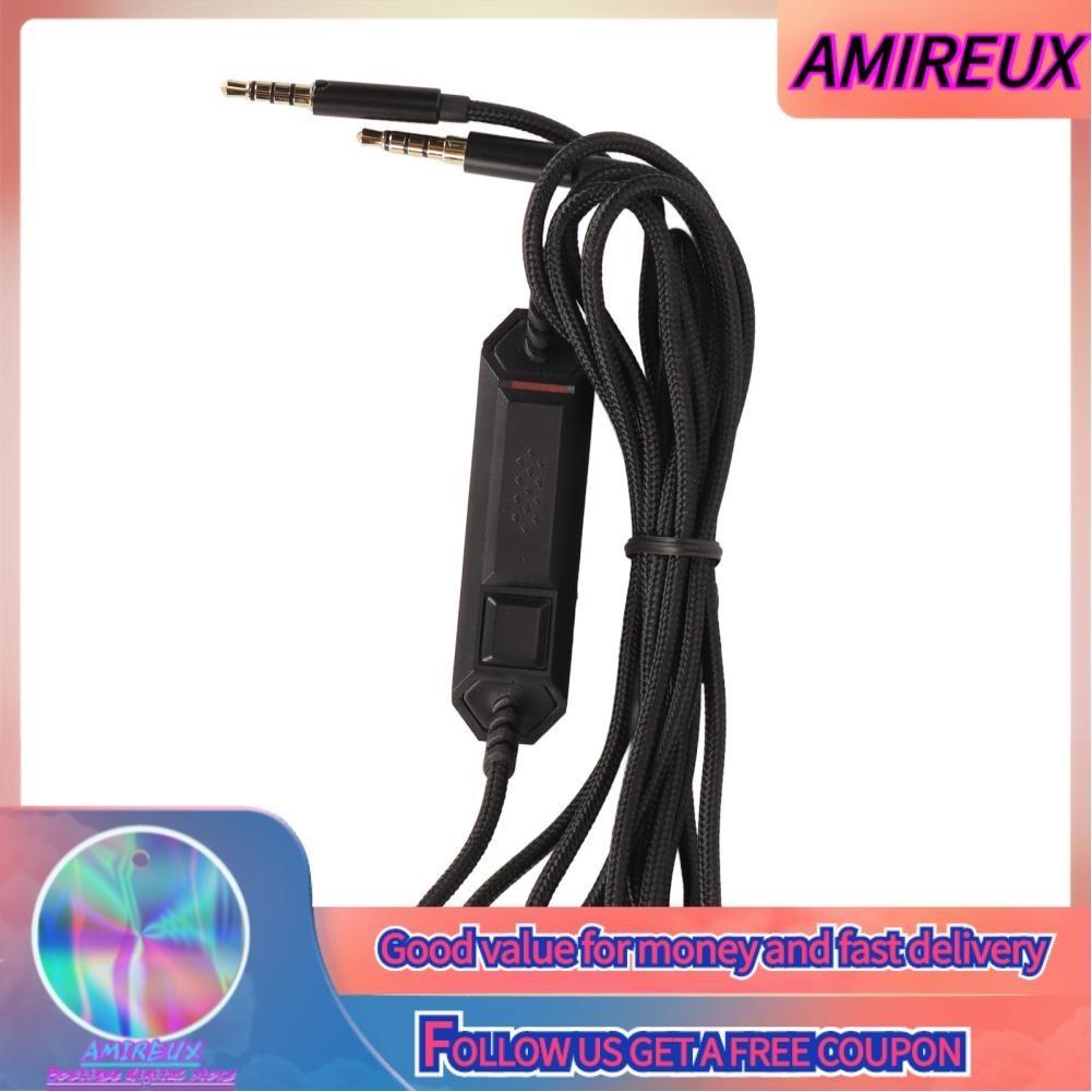 Amireux Knot Gaming Headset Replacement Cable Inline Mute Volume ...