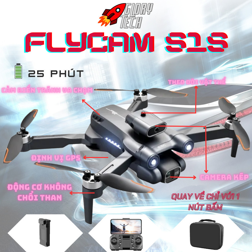 Flycam S1S camera 8K S1S PRO, Flycam mini có thể so sánh với flycam ...