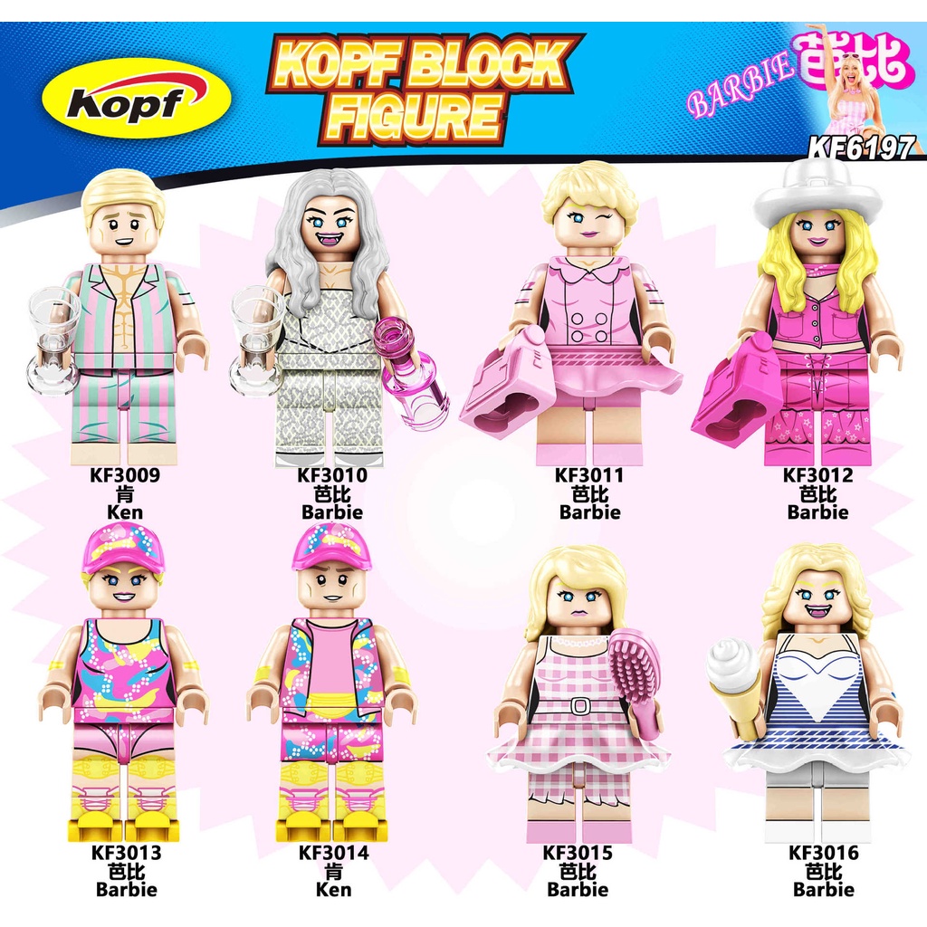 Khối Đồ Chơi Lắp Ráp Mô Hình Búp Bê barbie ken Mini Làm Quà Tặng Cho Bé ...