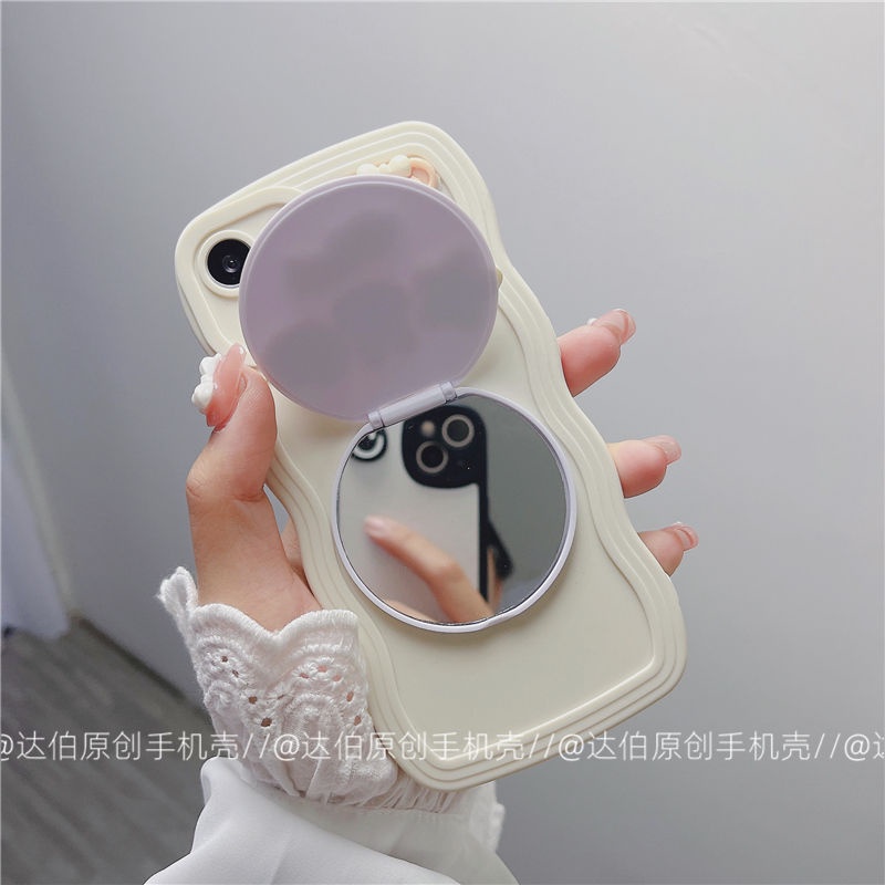 Phù Hợp Ốp Điện Thoại Mềm Chống Rơi Gắn Kèm Gương Trang Điểm Cho iphone ...