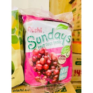 Thùng 50 Bịch trà xanh Tea Go Oishi 180ml Vị Chanh, đào, táo, dâu, nho ...