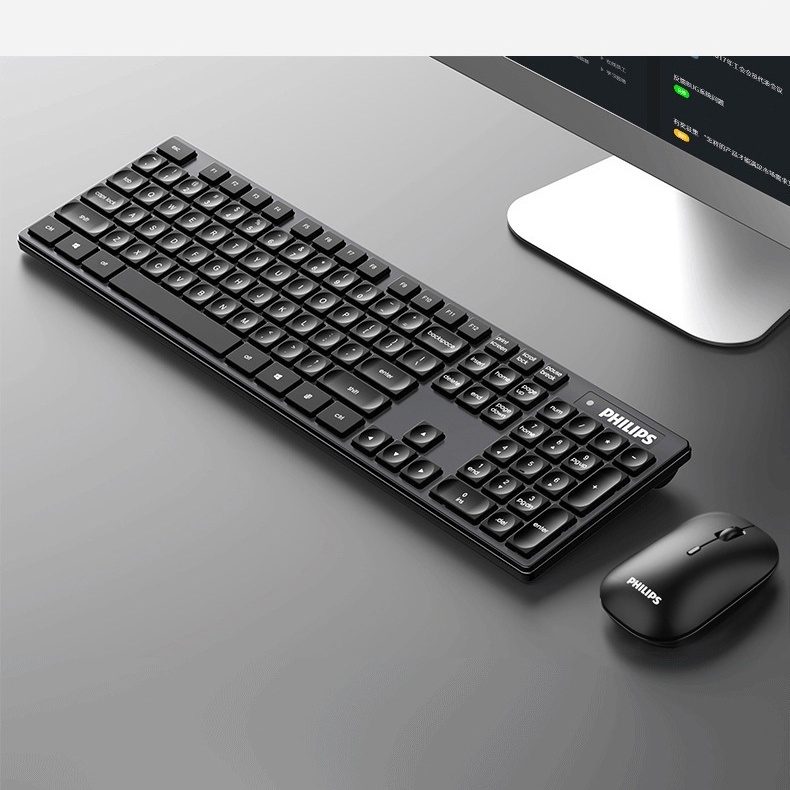 Bộ bàn phím và chuột không dây Philips SPT6103 Water Drop Keycap Bass ...