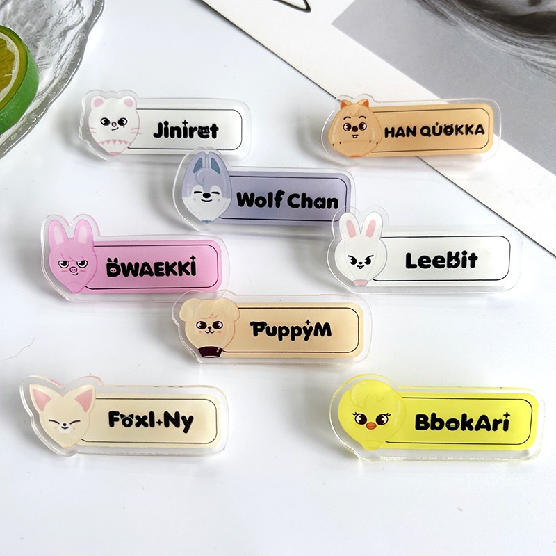 Huy Hiệu Cài Áo Bằng acrylic In Hình Nhóm Nhạc kpop straykids skz sk ...