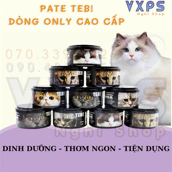 PATE TEB ONLY LON 170G - PATE BỔ SUNG VITAMIN, DƯỠNG CHẤT TỔNG HỢP CHO ...