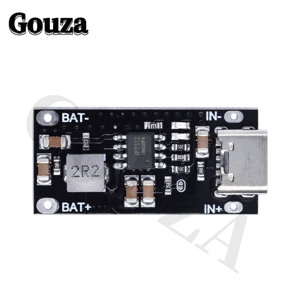 Gouza Bảng Mạch Sạc Nhanh usb Loại c 3a Pin lithium ip2312 cc / cv 5v ...