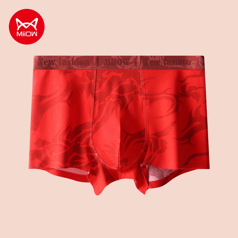 1 Quần Lót boxer cotton Đỏ Tự Nhiên Kháng Khuẩn 7a m1863 Cho Nam ...