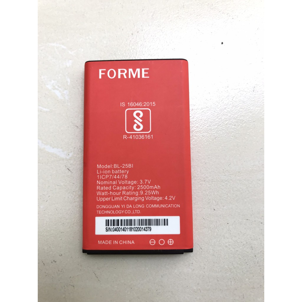 Pin BL-25BI, dung lượng 2500mAh, dùng cho điện thoại Forme D10, A7 | Shopee Việt Nam
