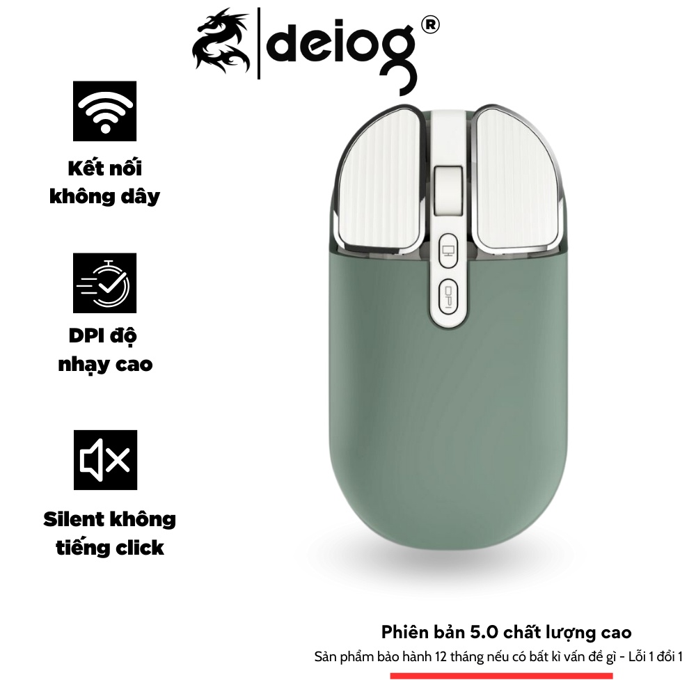 Chuột Không Dây Bluetooth Deiog M203 Wireless Pin Sạc Sài Lâu 500mAh ...