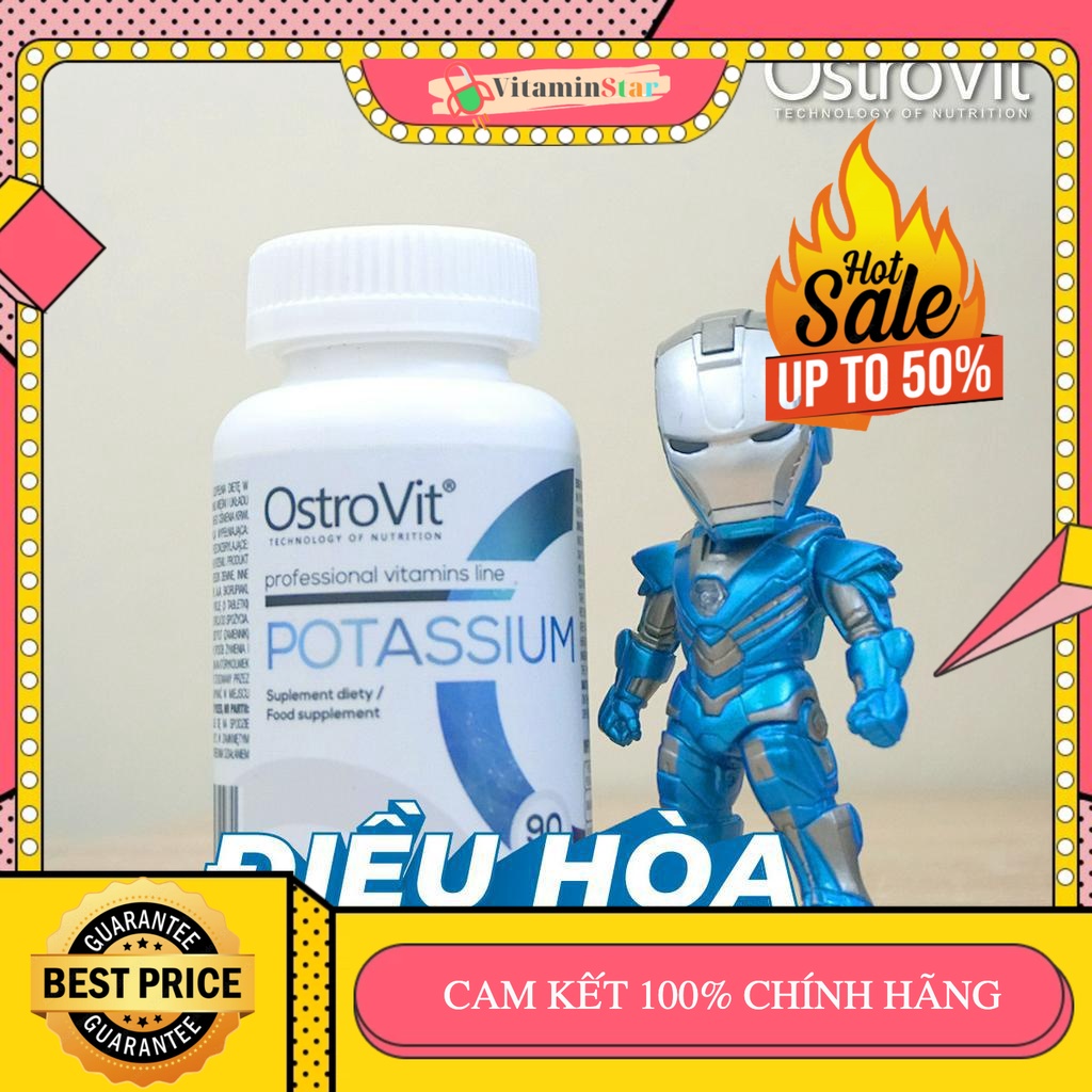 Viên Uống Bổ Sung Kali Cao Cấp Ostrovit Potassium Giúp Duy Trì Cân Bằng ...
