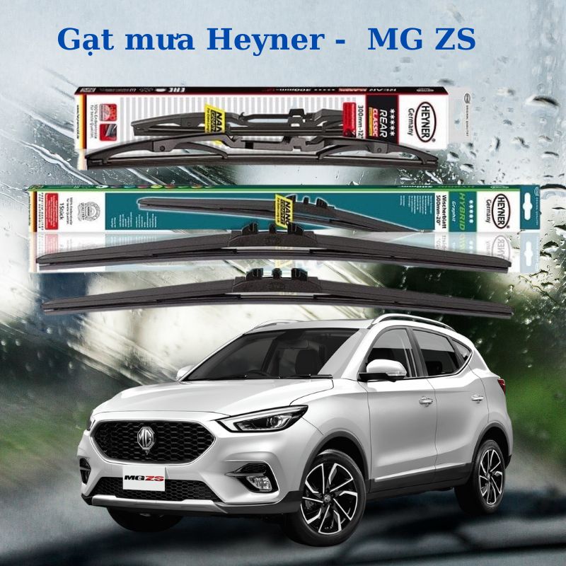 GẠT MƯA trước sau cho xe oto MG ZS - HEYNER HYBRID NANO - Gạt mưa xương ...