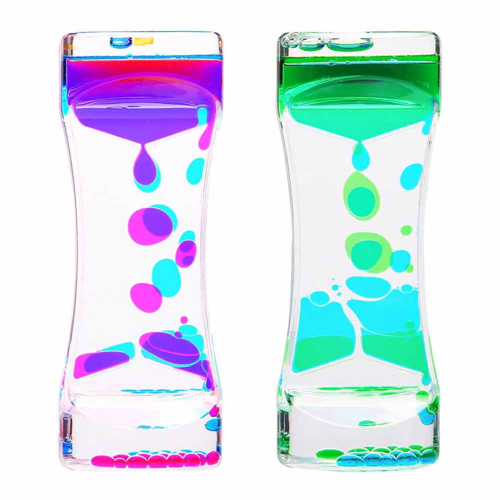 Liquid Motion Bubbler Timer Hourglass Oil Drop Water Timer Sensory Toy ...