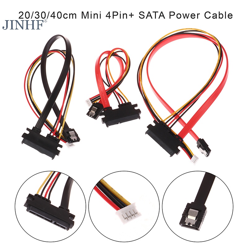 Cáp Nguồn Ổ Cứng sata 20 / 30 / 40cm mini 4pin + sata 22 (15 + 7) pin Sang ph2.0 / 3.0 | Shopee ...
