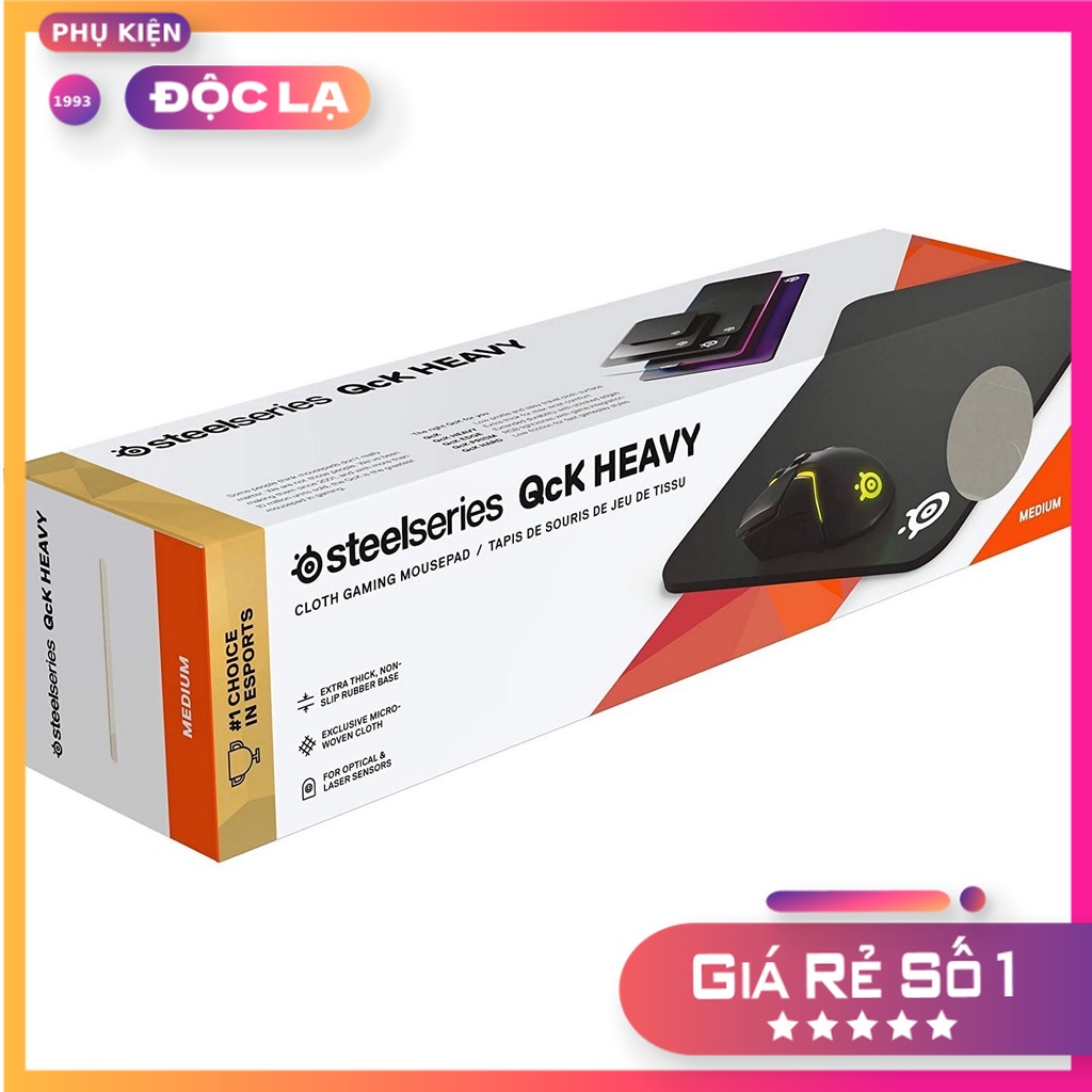 Lót Chuột SteelSeries QCK Heavy, QCK EDGE Large / Medium - Gaming ...