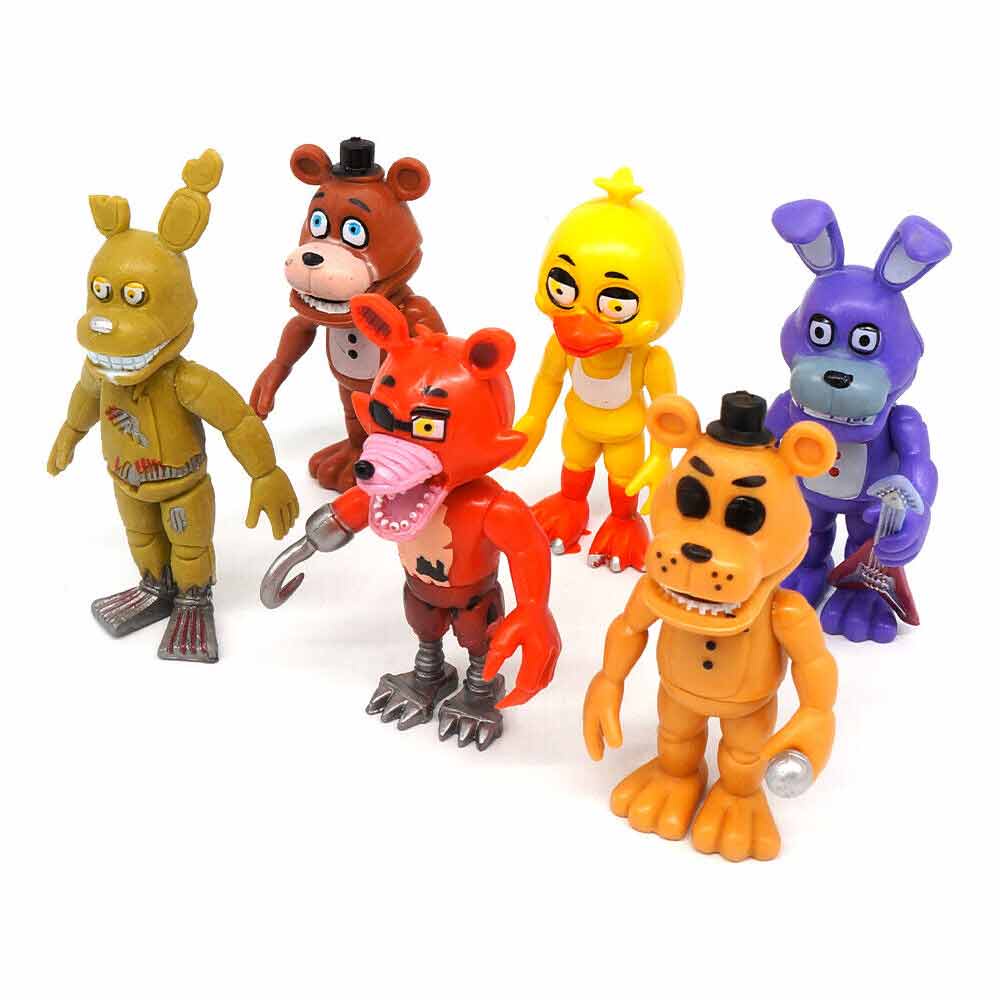 FNAF Five Nights At Freddy's Pendant Doll Figures Bundle Of 6 Action ...
