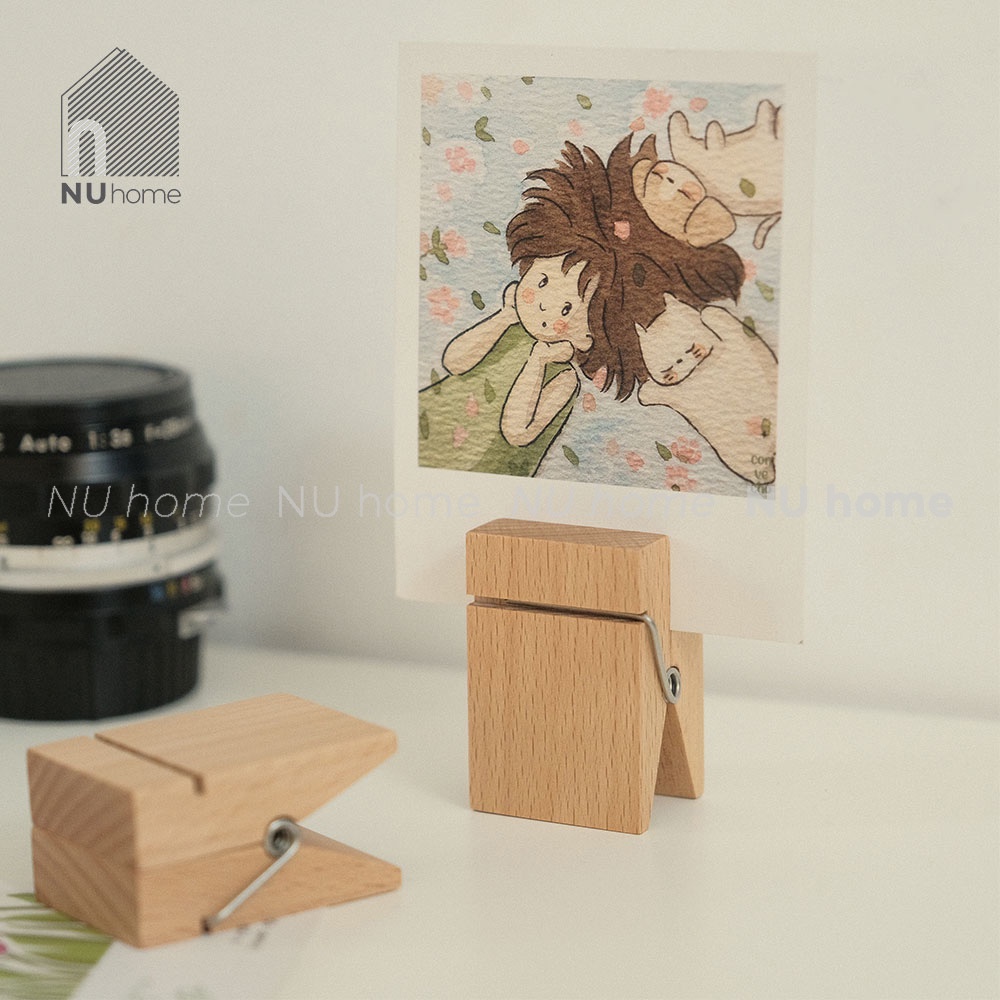 Đế gỗ kẹp ảnh, giấy note - Kura | NU Home | chân gỗ kẹp ảnh được thiết kế độ đáo đẹp mắt bằng gỗ ...