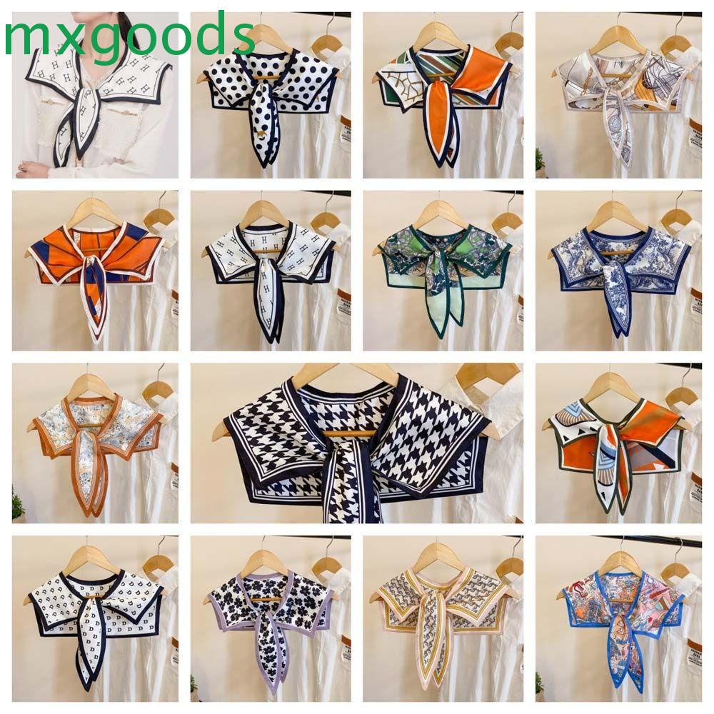 Mxgoods Khăn Choàng Giả Lụa satin Chống Nắng In Hoa Kẻ Sọc Phối Chấm Bi Dễ Phối Đồ Du Lịch ...