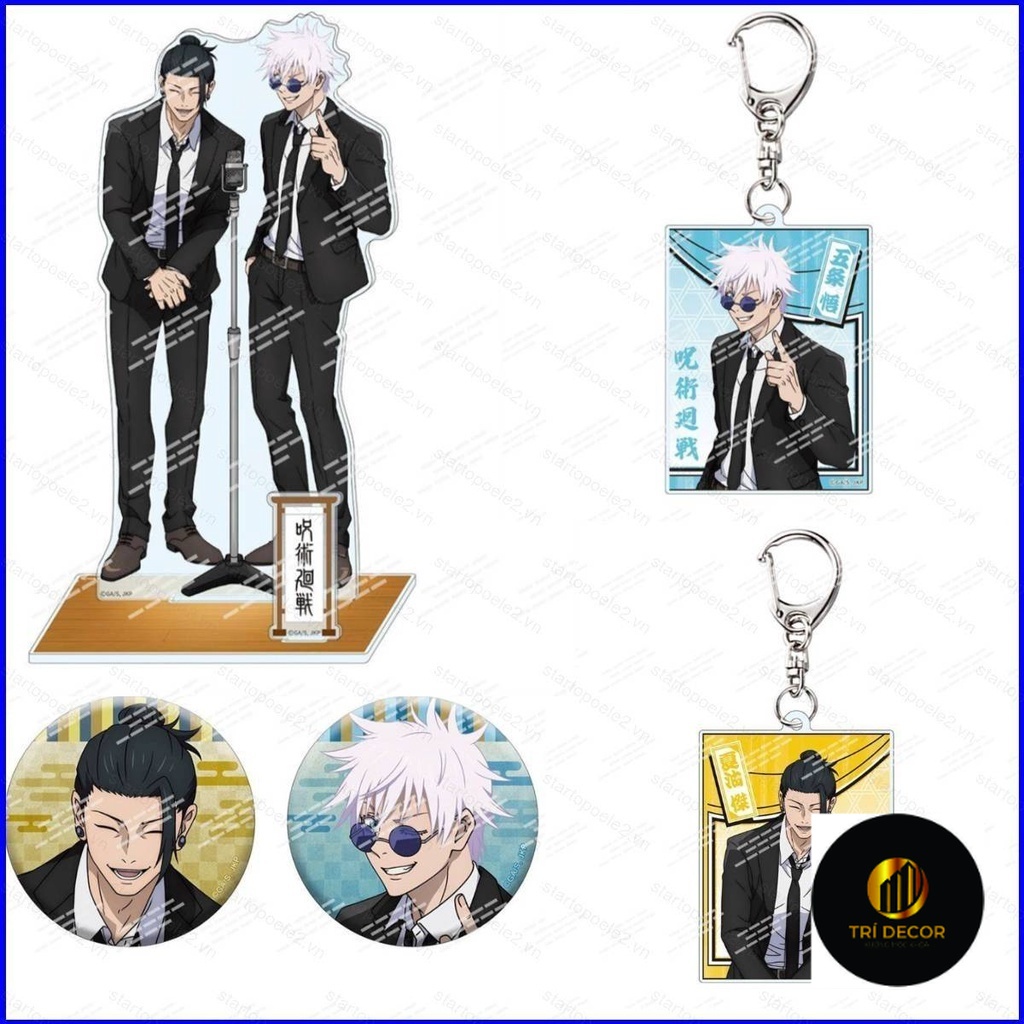 Jujutsu kaisen Móc Khóa Mô Hình Nhân Vật anime gojo satoru geto suguru ...