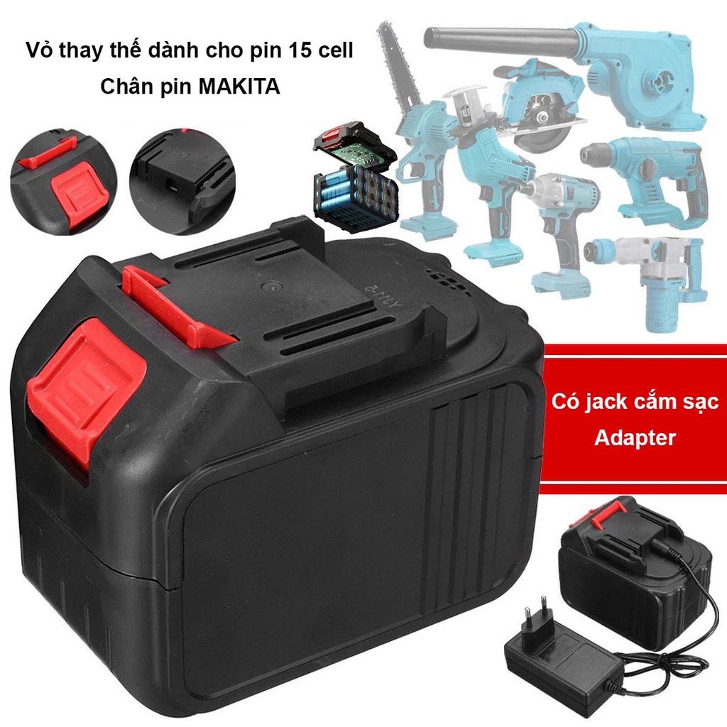 (Tổng Kho) - Vỏ pin Makita 15 cell 5s 3p dành cho máy khoan, máy siết ...