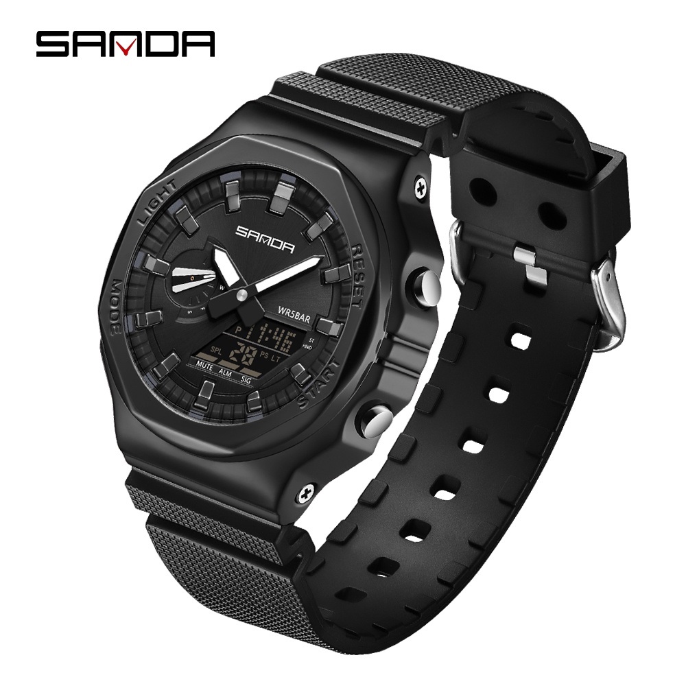 Sanda Đồng Hồ quartz Chống Thấm Nước 50m Phong Cách g shock 3167 ...