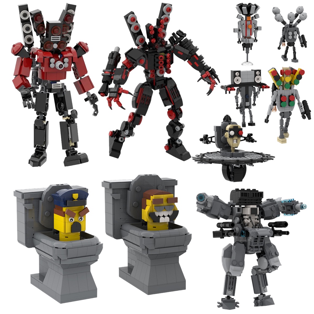 GOROCK 528pcs Cập Nhật Titan Robot Moc Skibidi Nhà Vệ Sinh Monitor ...