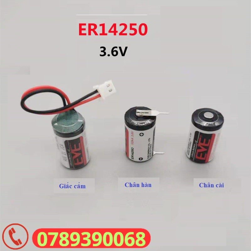 Pin ER14250 EVE Pin Lithium ER3V 3.6V | Shopee Việt Nam
