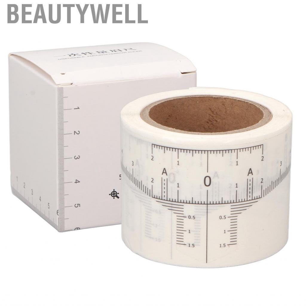 Beautywell 1 Roll Eyebrow Ruler Stencil Transparency Clear Plastic ...