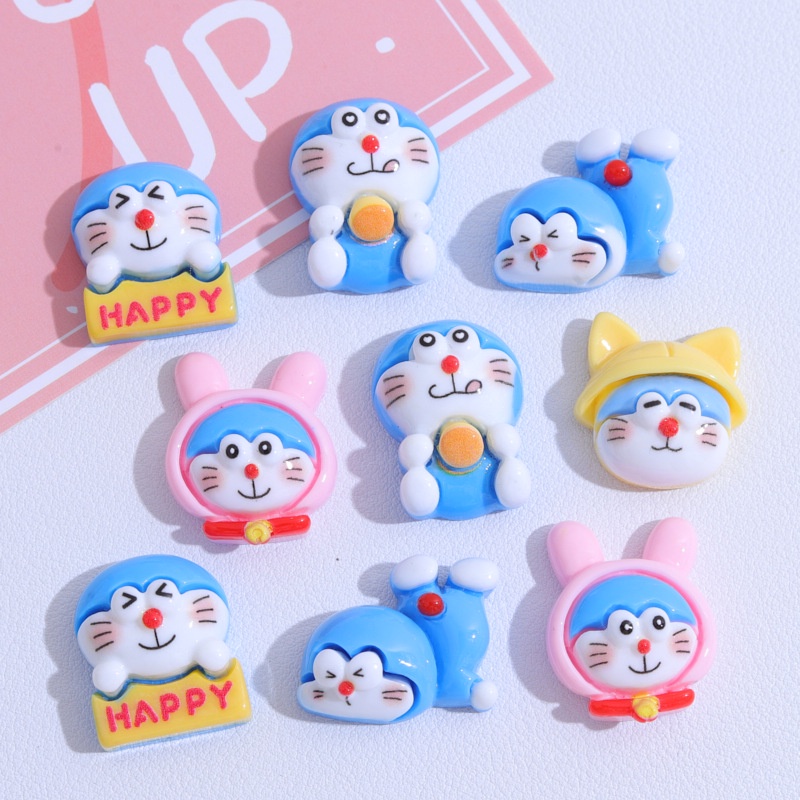 [3 @]For Jibbitz Crocs Phụ Kiện Kẹp Tóc Hình Thỏ doraemon / Kem / Đồ ...