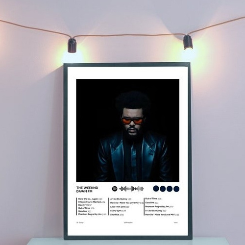 POSTER MUSIC ⭐️ Ca Sĩ / Nhạc Sĩ The Weeknd - Album Nhạc Dawn FM - Tranh ...