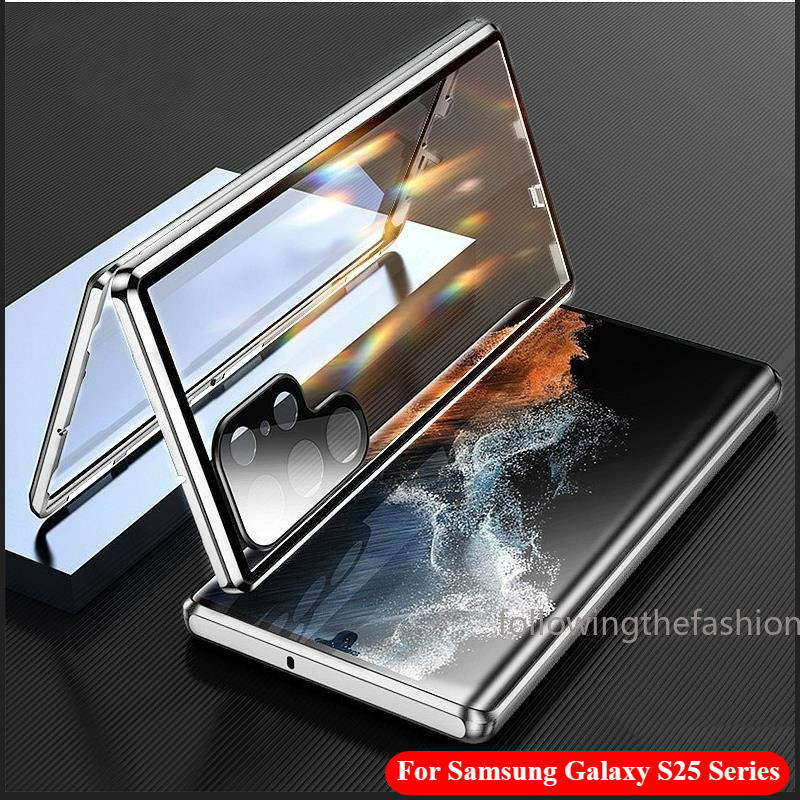 Ốp Lưng Cho Samsung Galaxy S25 Ultra 5G S245 + S 25 24 Plus FE 2025 Ốp Điện Thoại 360° Kim Loại ...