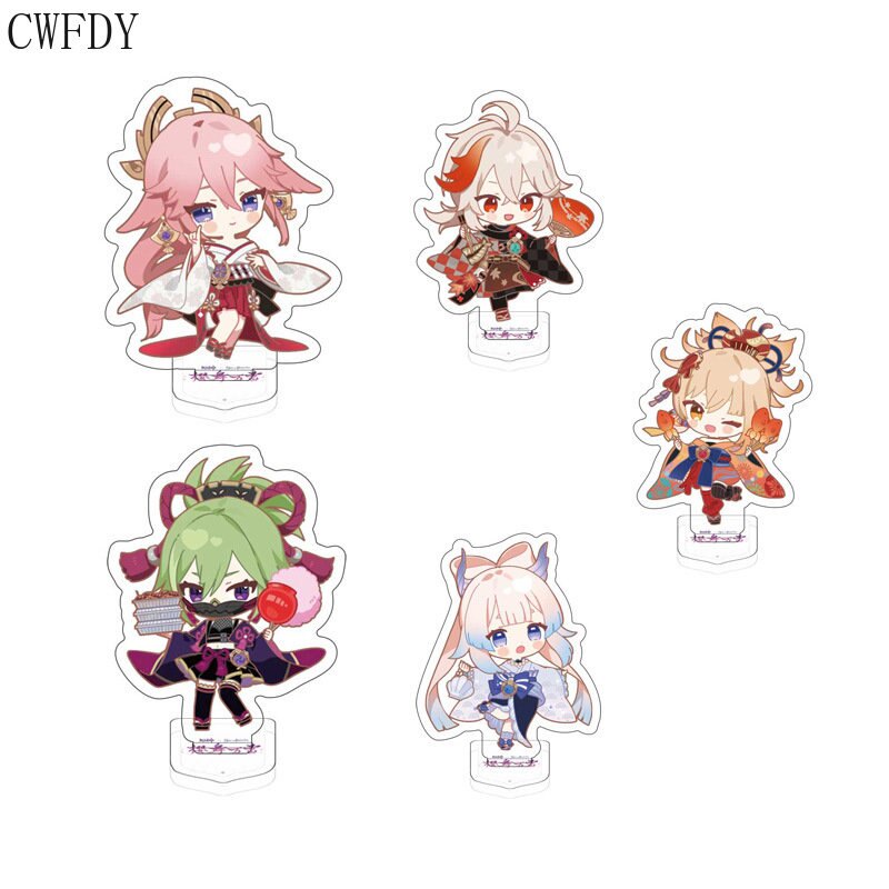 Mô hình standee chibi Game Genshin Acrylic Heizou Kazuha Kokomi Ayato ...
