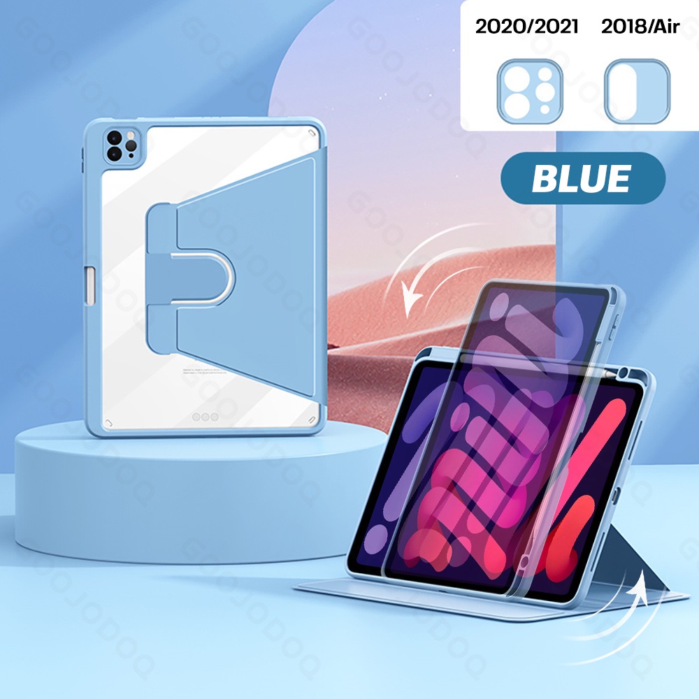 Goojodoq Bao da ipad máy tính bảng xoay 360 độ thích hợp cho iPad Mini 6 iPad Air 4/5 Pro 11 12. ...