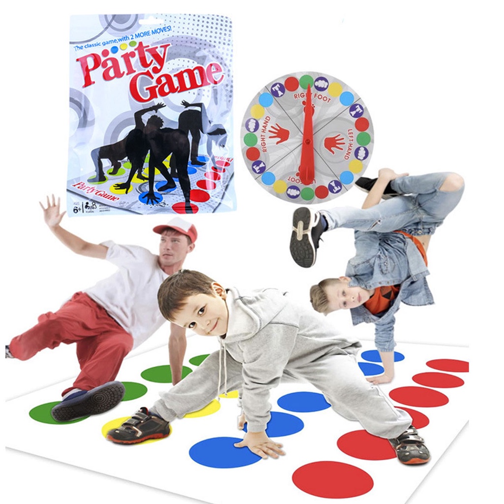 TWISTER BODY TWIST MOVE MAT INTERACTION FAMILY PARTY FUN BOARD GAME ...