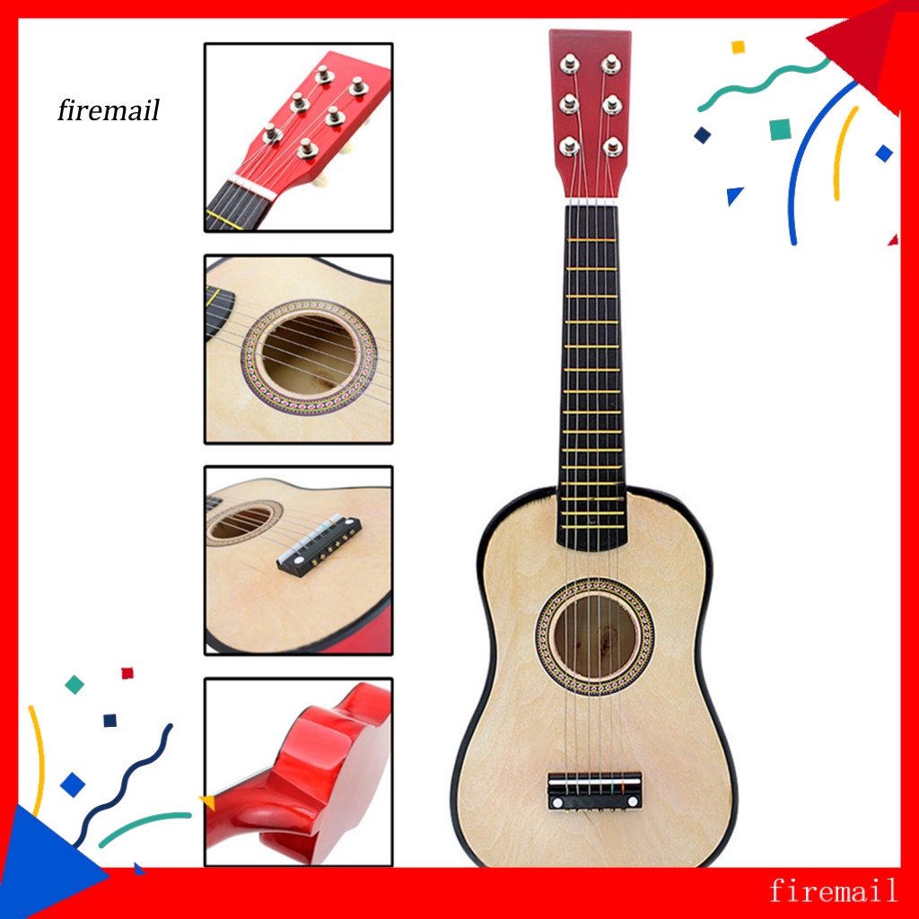 Đàn guitar 23-inch 6 Dây mini Viền Gỗ Trơn Tru Giáo Dục Giải Trí Cho Bé ...