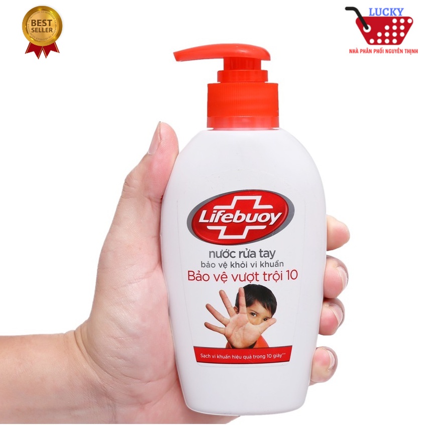 Nước rửa tay chai Lifebuoy bảo vệ vượt trội 180g/450ml | Shopee Việt Nam