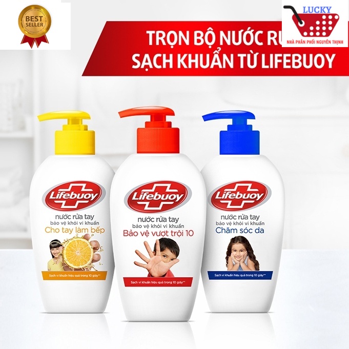 Nước Rửa Tay Lifebuoy 180g/ 450g Bảo vệ khỏi vi khuẩn | Shopee Việt Nam