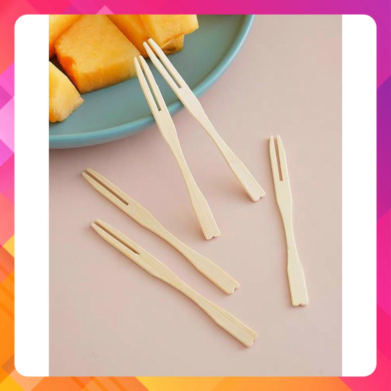 Nĩa ghỗ nhỏ 100 cái | Shopee Việt Nam
