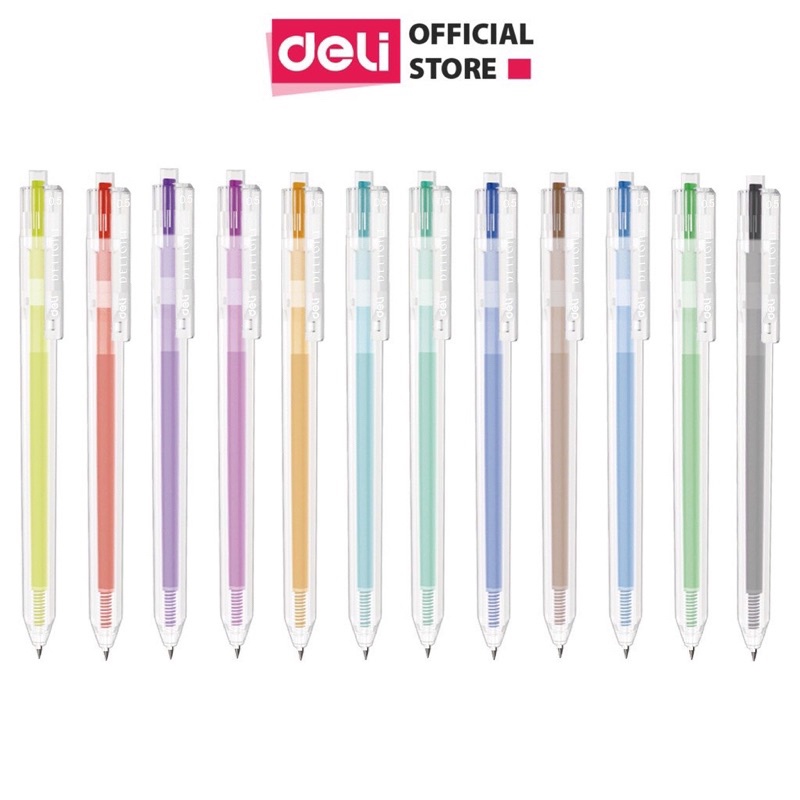 [ COMBO 12 màu] Bút gel nhiều màu Deli G118 EG118 - Văn phòng phầm Bảo ...